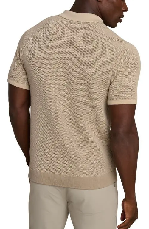 RHONE Mercer Knit Polo - Bone