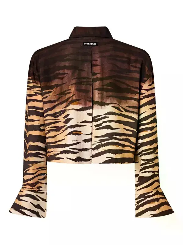 Pinko Tiger Print Twill Shirt