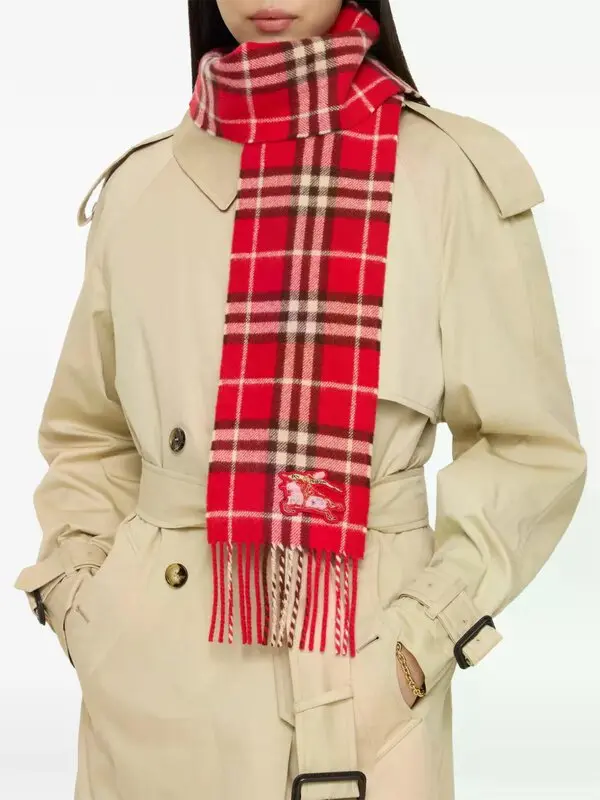 Burberry Check Fringing Scarf