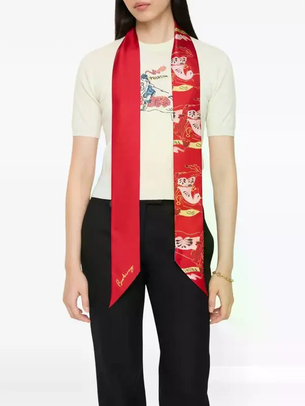 Burberry Printed Silk Scarf