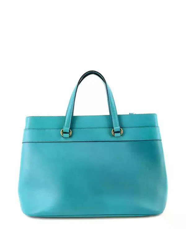 Gucci Bright Bit Convertible Leather Medium Tote Bag