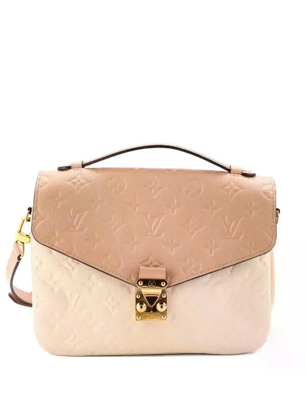 LOUIS VUITTON Pochette Metis Monogram Empreinte Leather Crossbody Bag - Neutrals
