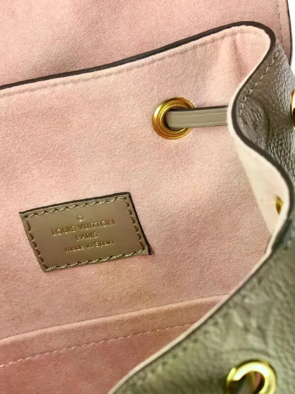 LOUIS VUITTON Montsouris Nm Monogram Empreinte Leather Pm Backpack - Neutrals