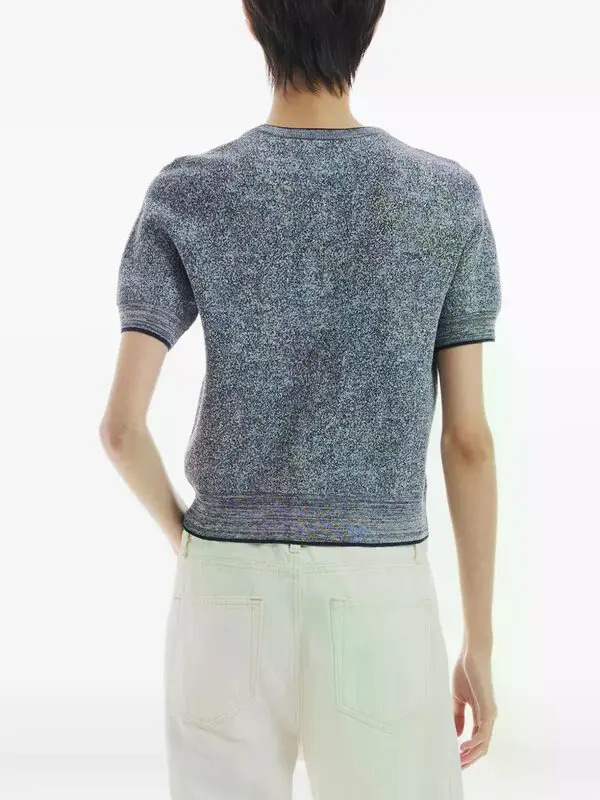CRUSH COLLECTION Crew-neck T-shirt With Chest Pocket