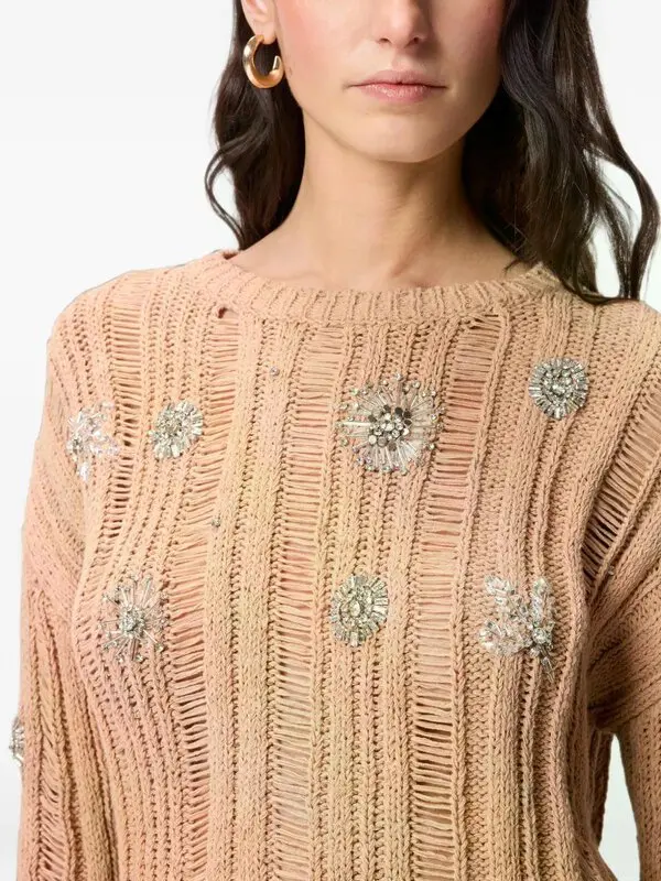 Pinko Embellished Distressed Top