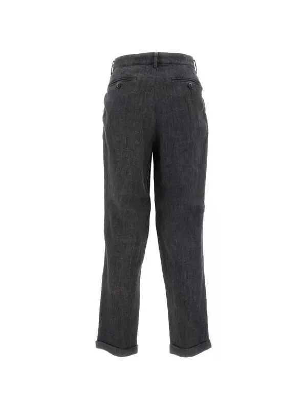 Barena Venezia Pleated Cuffed Trousers - Grey