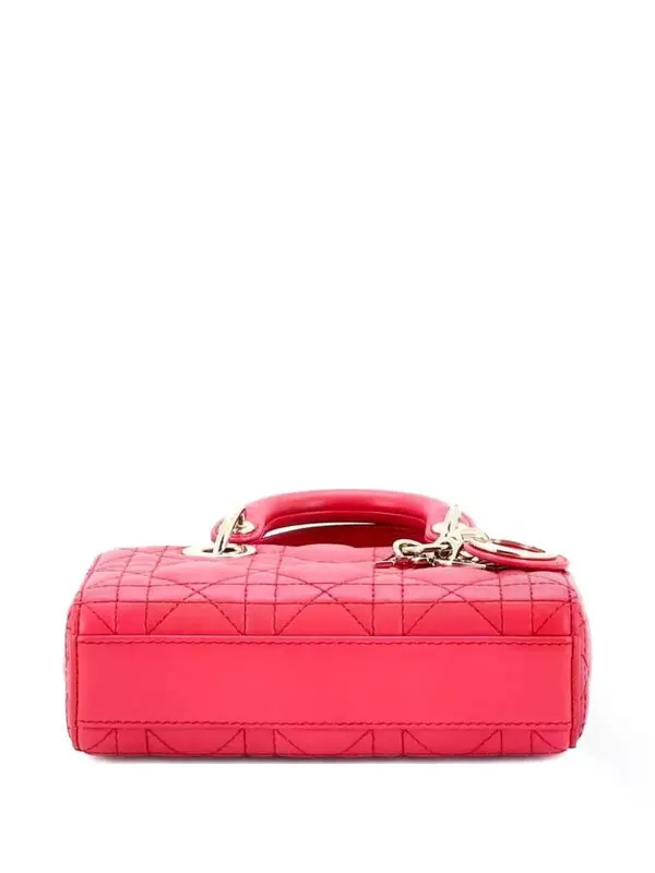 Dior Lady D-joy Cannage Quilt Lambskin Micro Satchel