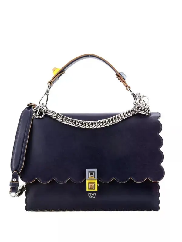 Fendi Kan I Leather Medium Shoulder Bag