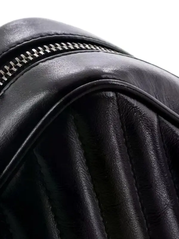 Saint Laurent Lou Camera Bag Matelasse Chevron Leather Small - Black