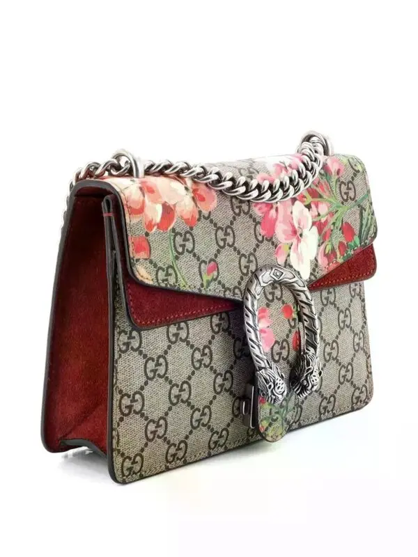 Gucci Dionysus Blooms Print Gg Coated Canvas Mini Shoulder Bag - Brown