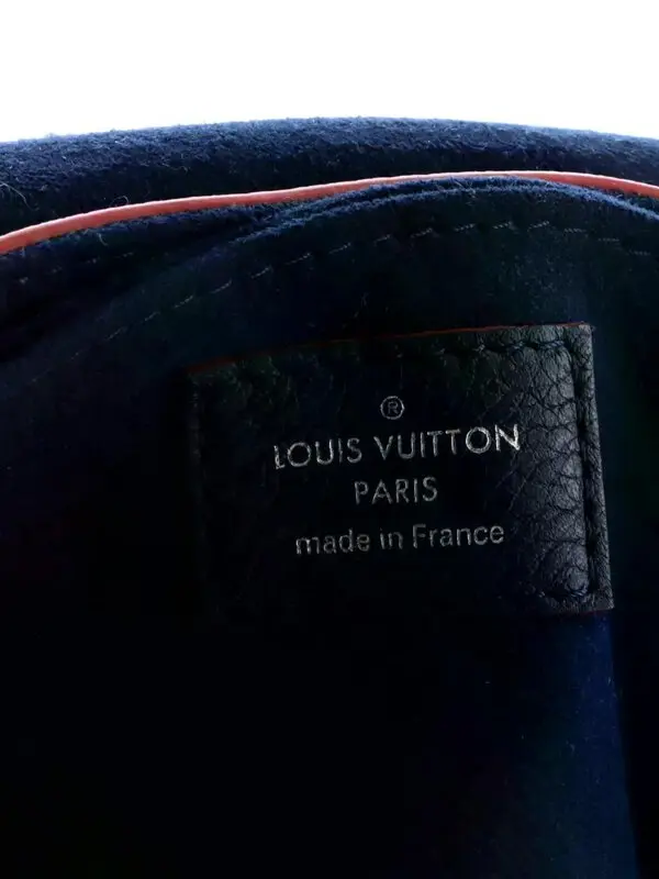 LOUIS VUITTON Mylockme Studded Leather Satchel Handbag - Blue