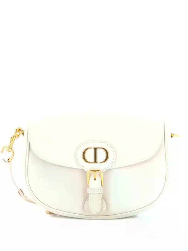 Dior Bobby Flap Bag Leather Medium - White