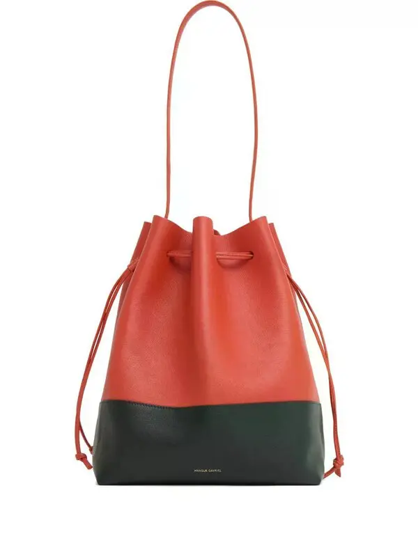 MANSUR GAVRIEL Cabas Drawstring Bucket Bag - Red