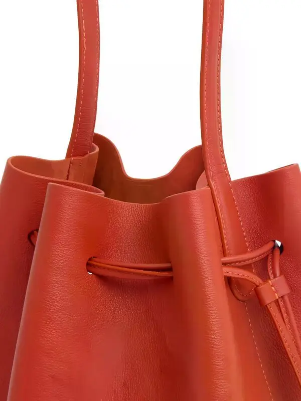 MANSUR GAVRIEL Cabas Drawstring Bucket Bag - Red