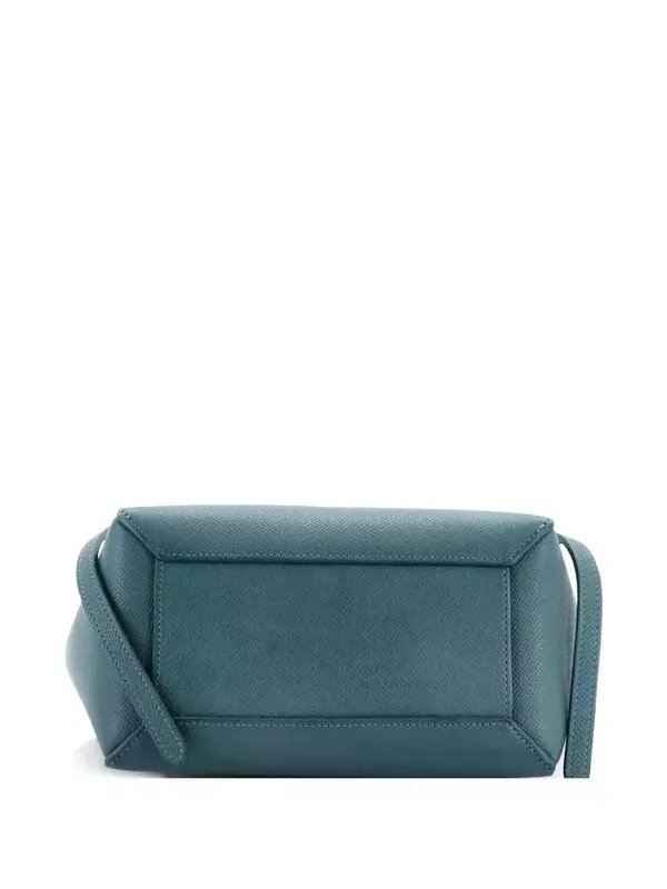 Celine Belt Bag Textured Leather Nano Shoulder Bag - Green