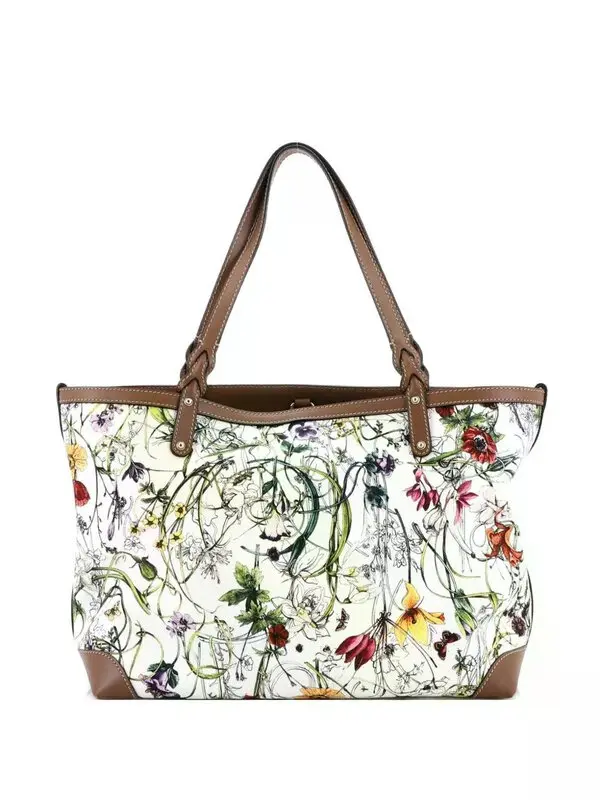 Gucci Craft Flora Canvas Medium Tote Bag