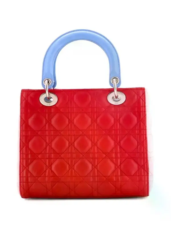 Dior Lady Medium Satchel Bag - Blue