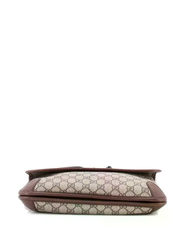 Gucci Neo Vintage Flap Messenger Gg Coated Canvas Medium - Brown