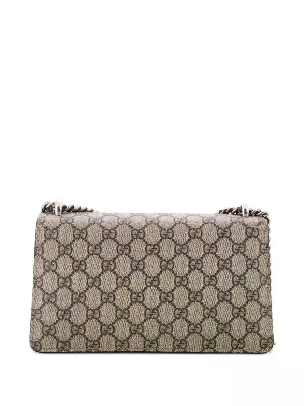 Gucci Dionysus Gg Coated Canvas Small Shoulder Bag With Crystal Embellished Metal - Brown