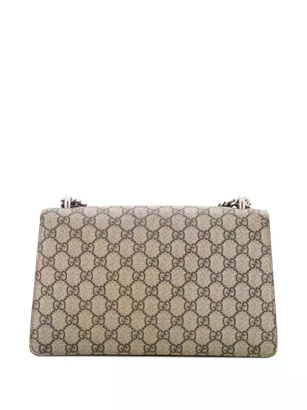 Gucci Dionysus Gg Coated Canvas Medium Shoulder Bag - Black
