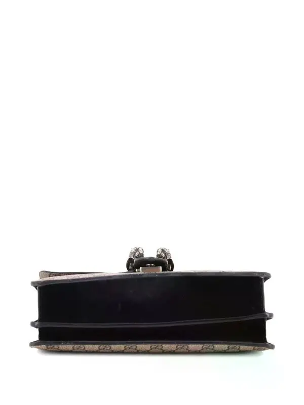 Gucci Dionysus Gg Coated Canvas Medium Shoulder Bag - Black