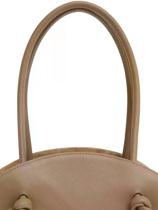 MANSUR GAVRIEL Fortuna Knotted Bowling Bag - Neutrals