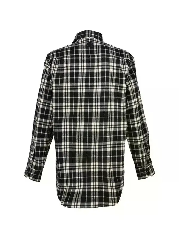 Vetements Check-pattern Logo-appliqué Shirt