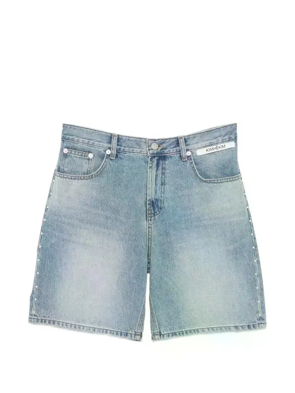 KIMHEKIM Faux-pearl Embellished Denim Shorts