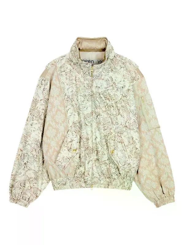 OPEN YY Paisley Panelled Bomber Jacket