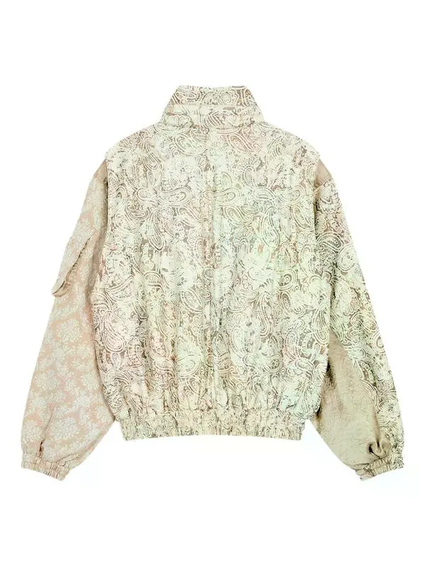 OPEN YY Paisley Panelled Bomber Jacket