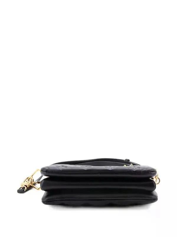 LOUIS VUITTON Coussin Pm Crossbody Bag Monogram Embossed Lambskin - Black