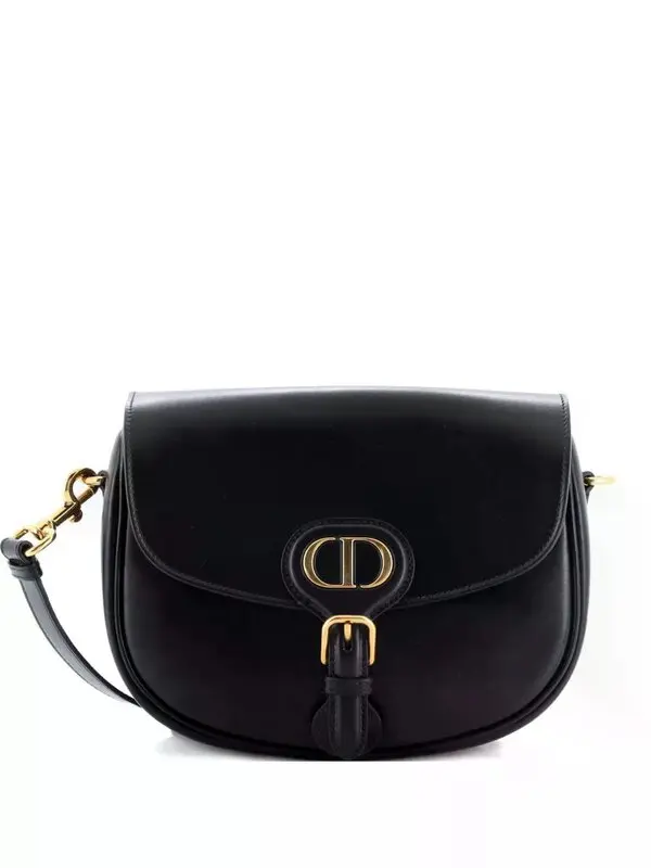 Dior Bobby Flap Bag Leather Medium - Black