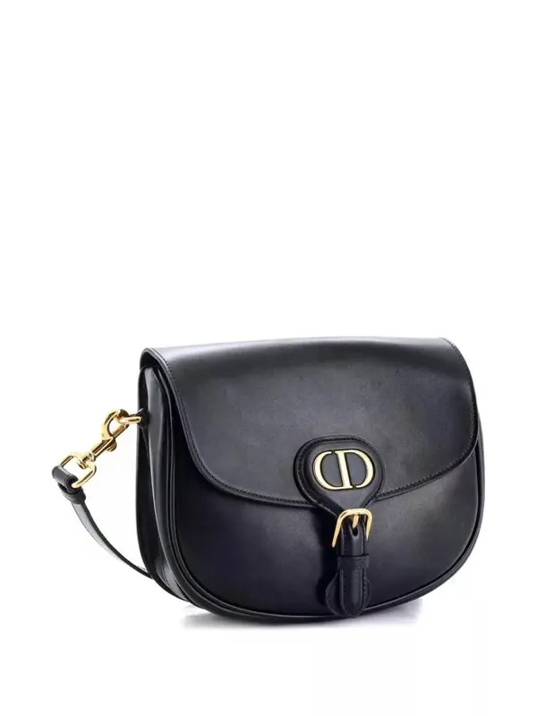 Dior Bobby Flap Bag Leather Medium - Black