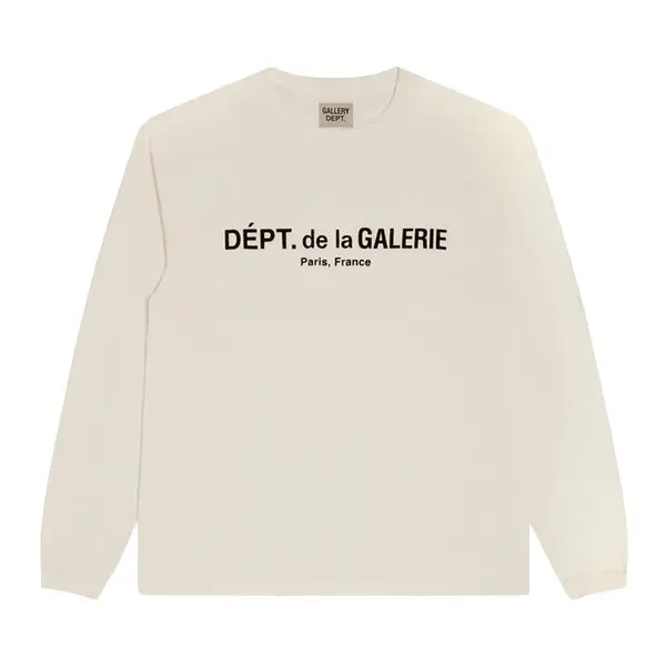 GALLERY DEPT. French Logo Long-sleeve Tee - Cream