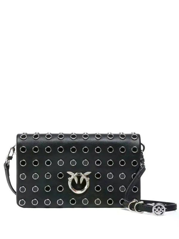 Pinko Eyelet Logo Crossbody Bag
