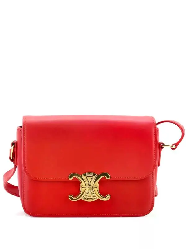 Celine Triomphe Teen Crossbody Bag Smooth Calfskin - Red