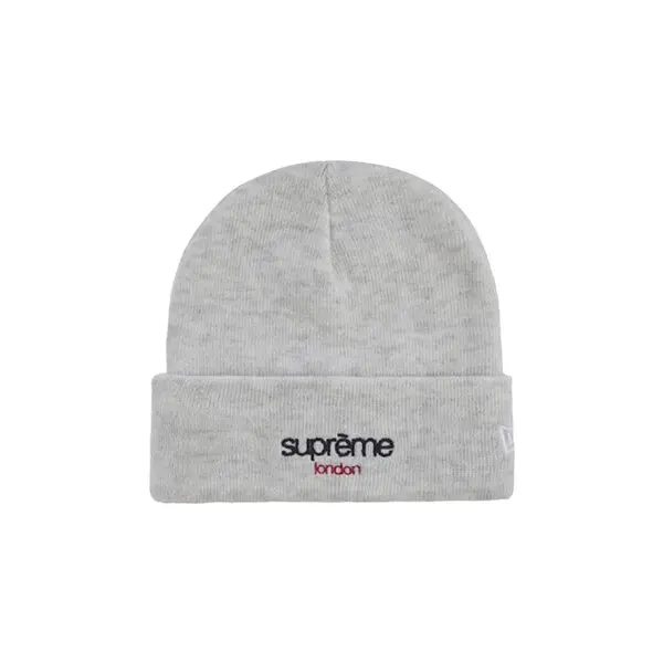 Supreme Classic Logo Beanie - Grey