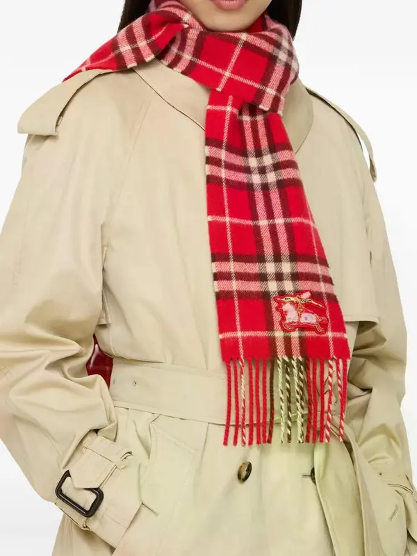Burberry Check Fringing Scarf
