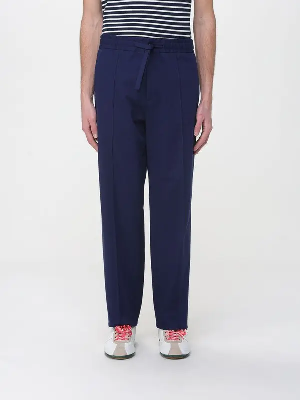 Valentino Garavani Gabardine Drawstring Trousers - Blue