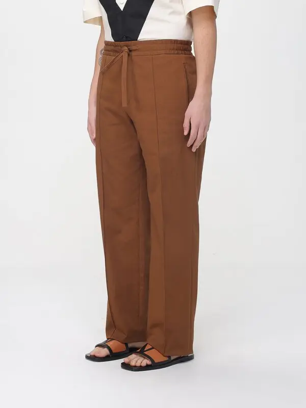 Valentino Garavani Gabardine Drawstring Trousers - Brown