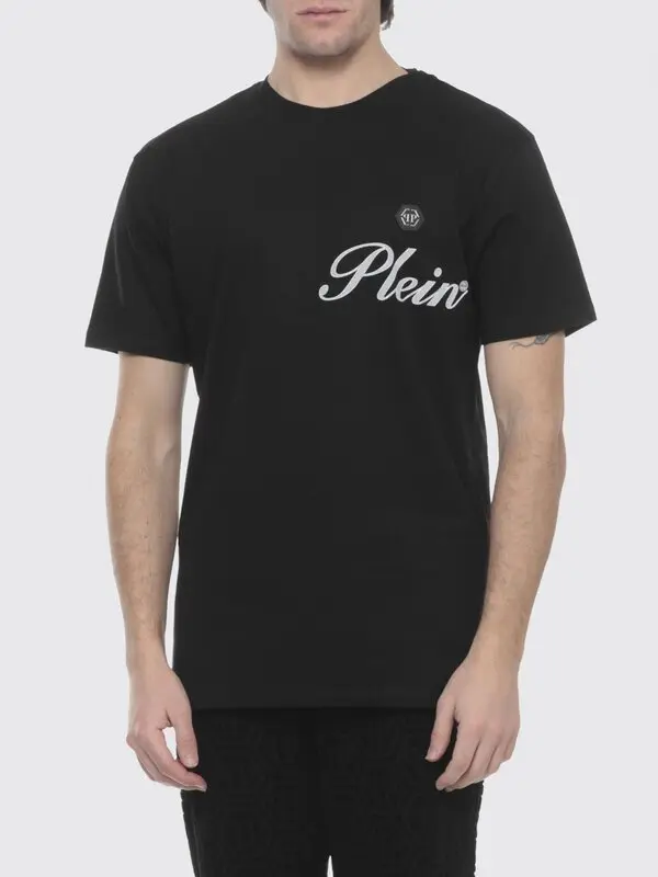 Philipp Plein Cotton T-shirt With Logo - Black