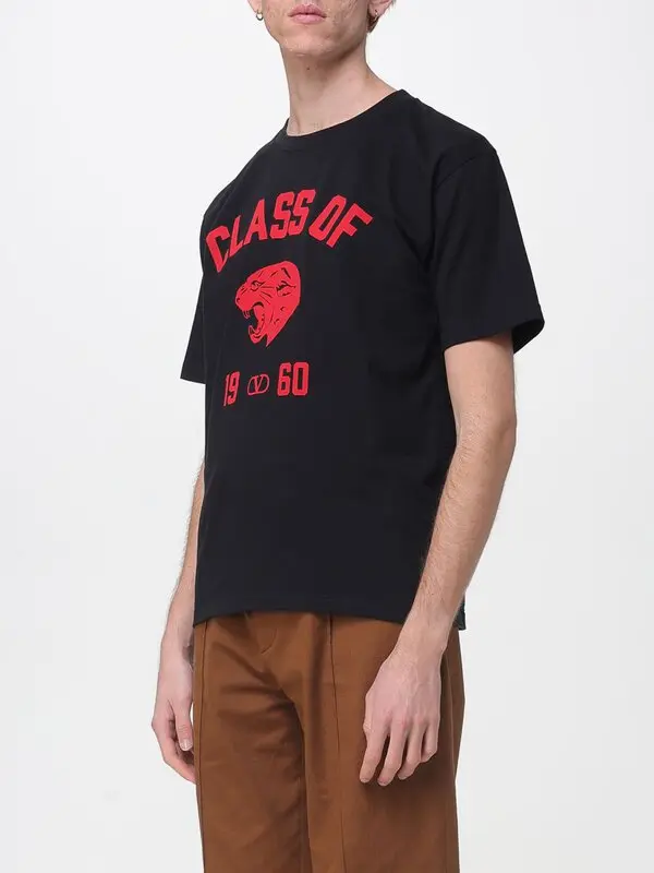 Valentino Garavani Cotton T-shirt With Logo - Black
