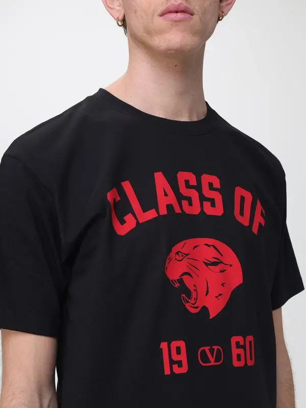 Valentino Garavani Cotton T-shirt With Logo - Black