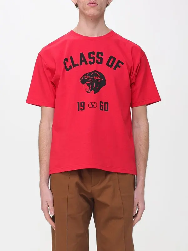 Valentino Garavani Cotton T-shirt With Logo - Red