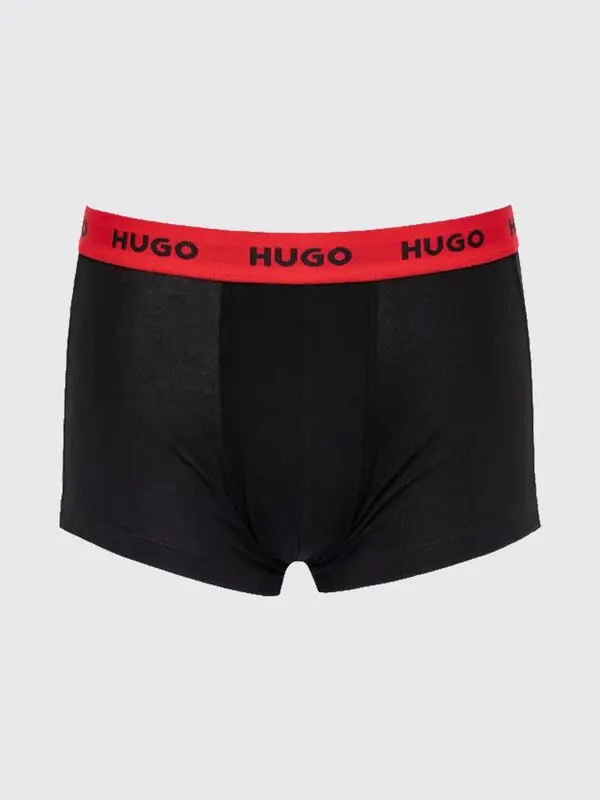 Hugo Set Of 3 Stretch Cotton Boxer Shorts - Grey