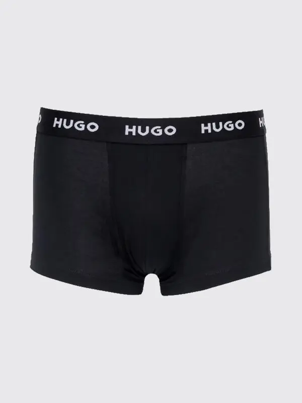 Hugo Set Of 3 Stretch Cotton Boxer Shorts - Grey