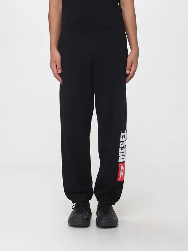 DIESEL® Jogger Pants With Logo Detail - Black