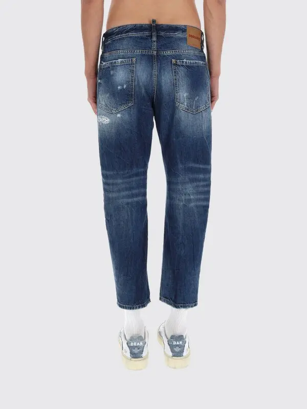 Dsquared2 Distressed Stretch Denim Slim Fit Jeans