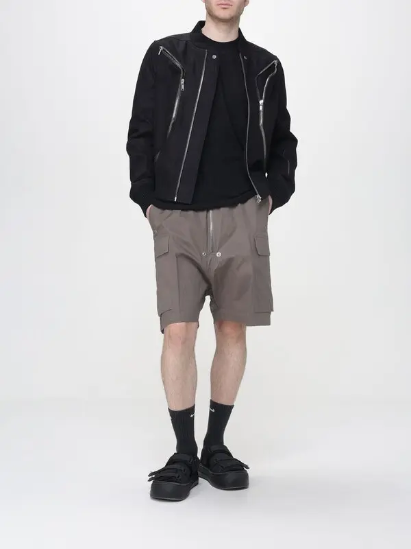 Rick Owens Cotton Bomber Jacket - Black