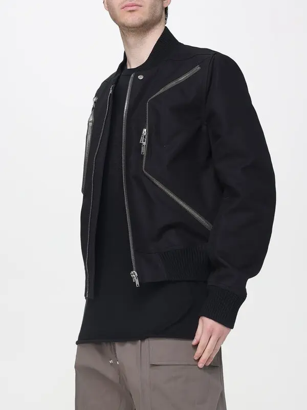 Rick Owens Cotton Bomber Jacket - Black
